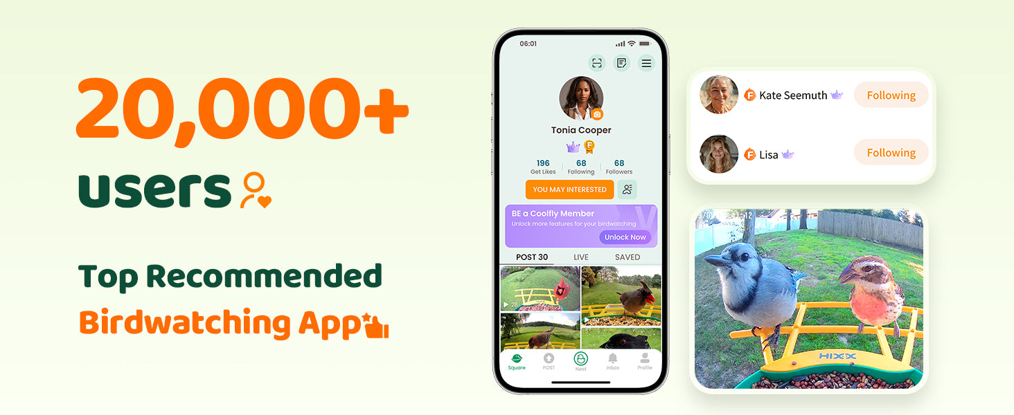 CoolFly Birdwatching Community | Smart App for Bird Lovers